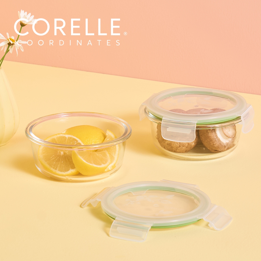 CORELLE BREEZE ภาชนะเก็บอาหารแก้วทรงกลม 2p (400ml) ปลอดสาร BPA | Shopee Thailand