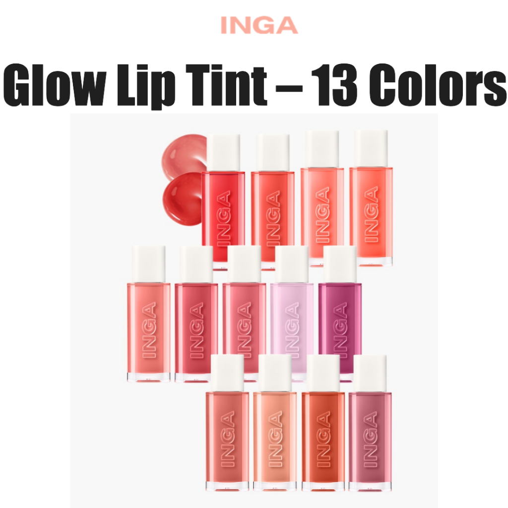 [INGA] Glossy Water Glow Lip Tint – 13 สี | เมคอัพลิปเกาหลีให้ความชุ่ม ...