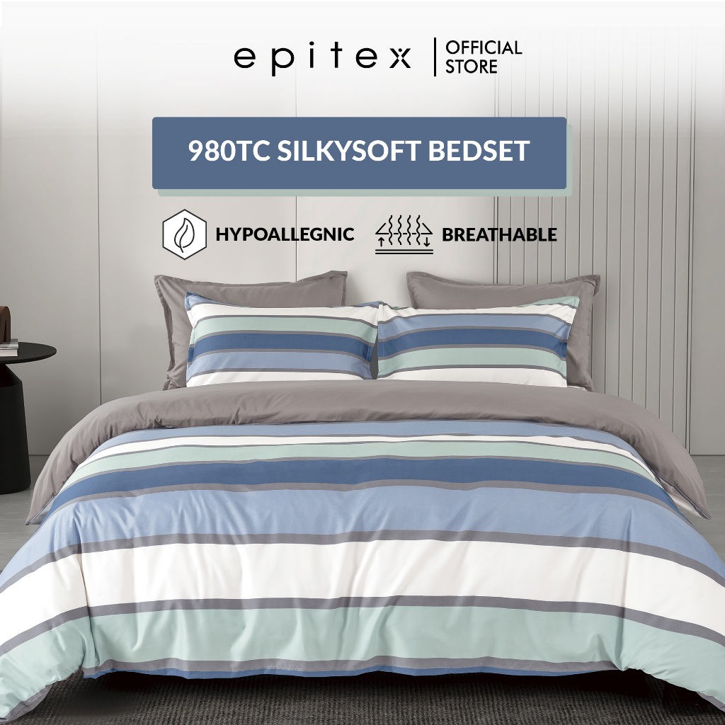 (มาใหม่) ชุดผ้าปูที่นอน Epinova Silkysoft พิมพ์ 980TC - นุ่มสบาย ...