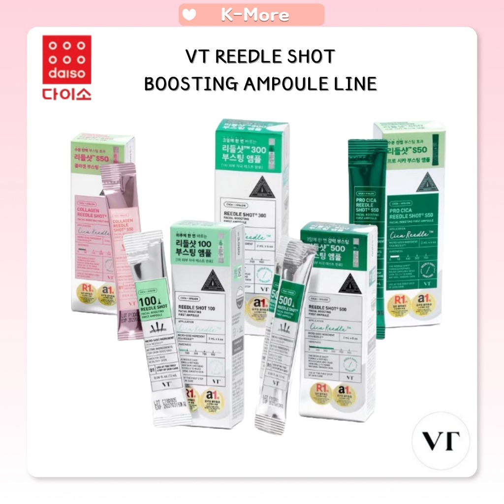 [VT Cosmetics] Reedle Shot Boosting First Ampoule 2ml | 5 แบบ | 100 / 300 / 500 / คอลลาเจน ส50 ...