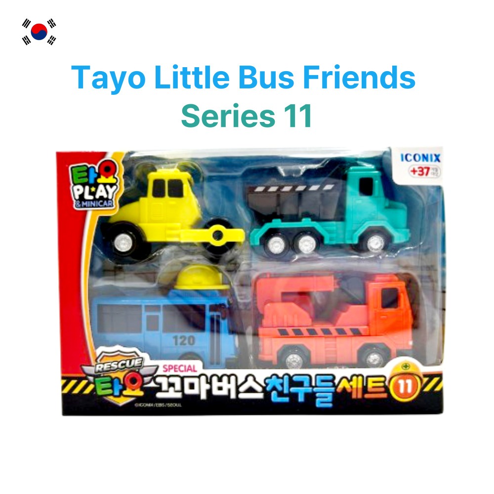Tayo Little Bus Friends Series 11 Safety Tayo Digger Dump Roll Roll ...
