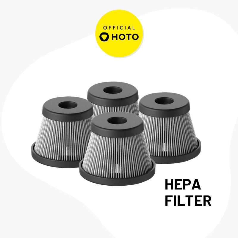 [อุปกรณ์เสริม] HOTO Air Duster HEPA Filter [ 4 แพ็ค ถอดออกได้ ซักได้ ...