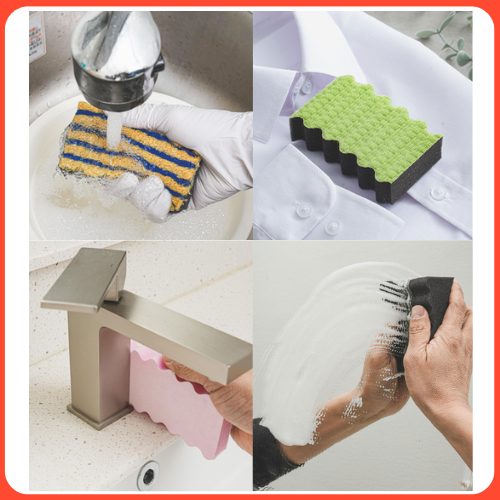 DAISO Japan Premium Sponge Series (สําหรับกระเบื้อง/ซักรีด/ทําความสะอาด ...