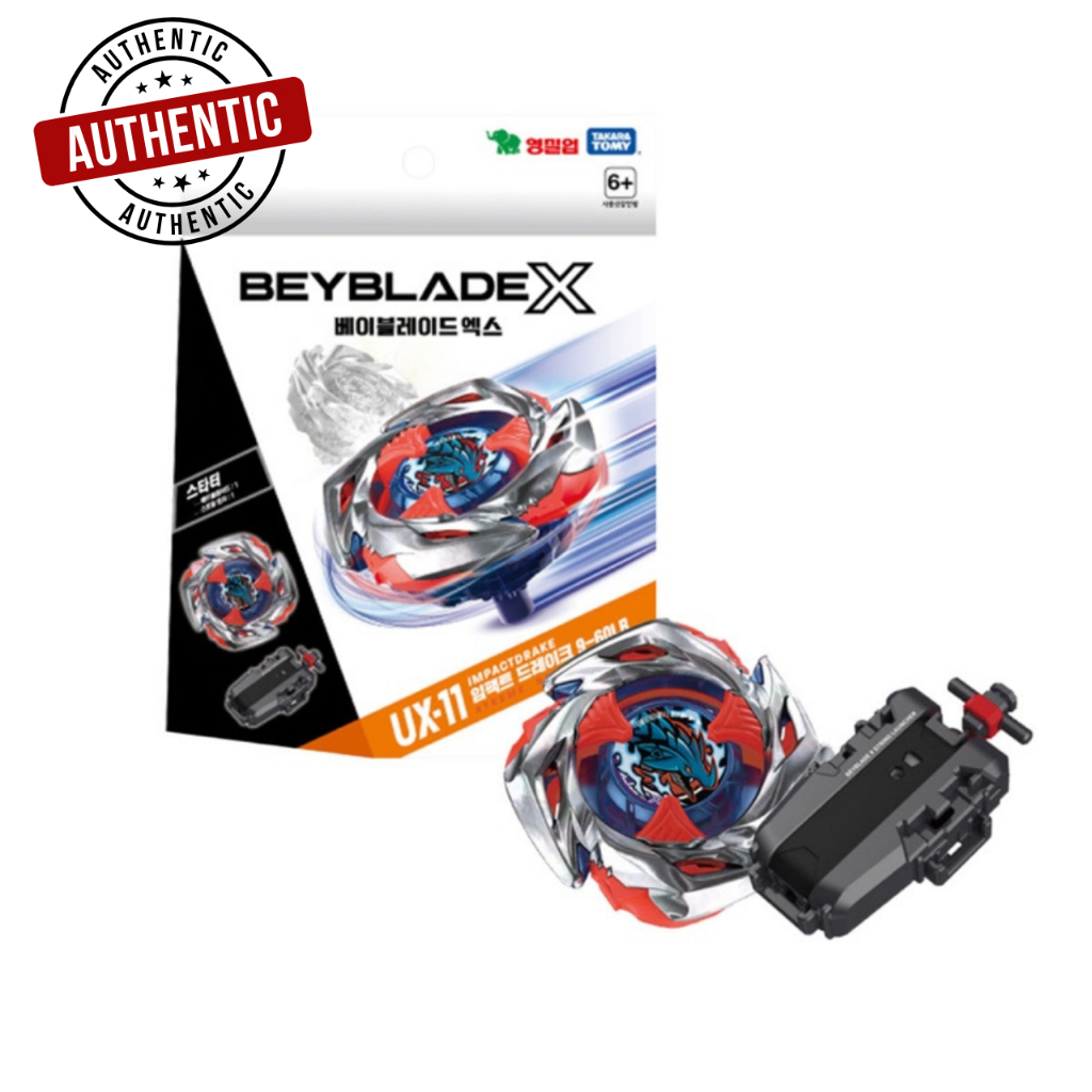 [TAKARA TOMY] BEYBLADE UX-11 IMPACT DRAKE 9-60LR | Shopee Thailand