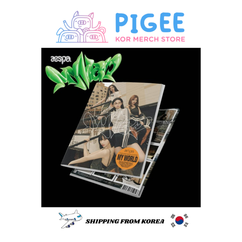AESPA - 3RD MINI ALBUM [ MY WORLD ] TABLOID VER. | Shopee Thailand