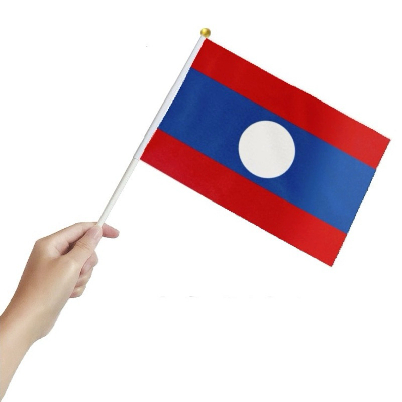 19 ลาวธงธงธงโลกแฟนอุปกรณ์ประกอบฉากวันชาติญี่ปุ่นเกาหลีอินเดียเยอรมนี ...