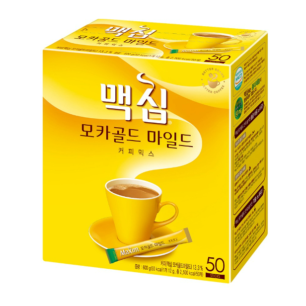 Maxim Mocha Gold Mild coffee Mix 50/100T กาแฟสําเร็จรูป อาหารเกาหลี ...