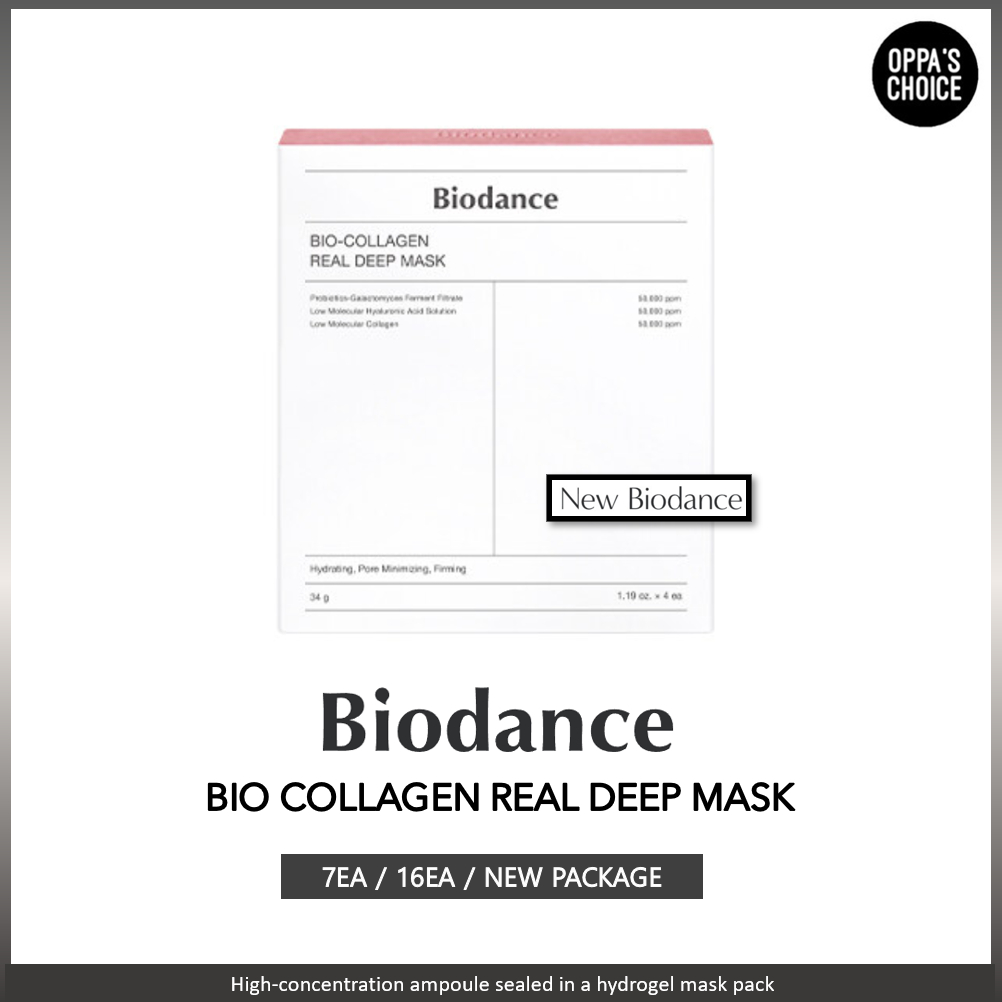 (แพ็กเกจใหม่ บรรจุในกล่อง) Biodance BIO COLLAGEN REAL DEEP MASK (4EA/ 7EA / 16EA) | Shopee Thailand