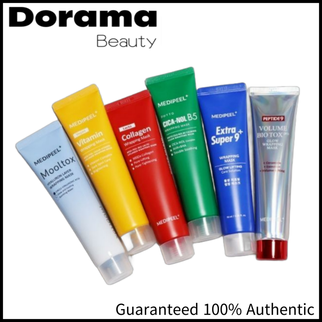 Medipeel Wrapping Mask 70ml + แปรงเยลลี่ซิลิโคน (5TYPE) Red Lacto ...