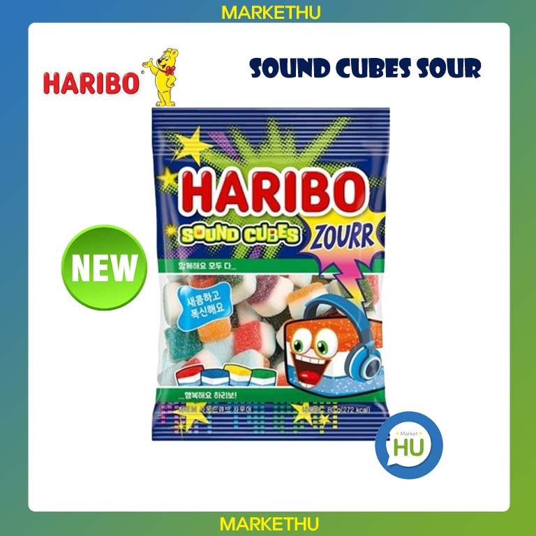 [HARIBO] Sound Cubes Sour 80g/เยลลี่แบรนด์เยอรมัน | Shopee Thailand