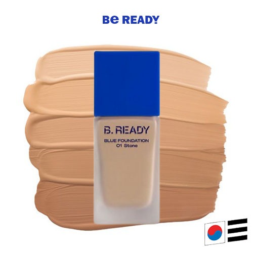 [B.READY] 2023 NEW BE READY Blue Foundation SPF 27+ PA++ 35 มล. ...
