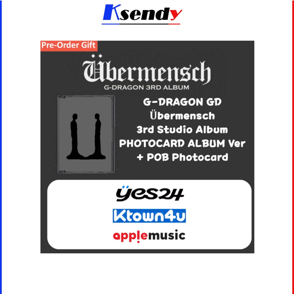 G-dragon GD bermensch อัลบั้มสตูดิโอ 3 PHOTOCARD ALBUM Ver (NFC)+ POB | Shopee Thailand