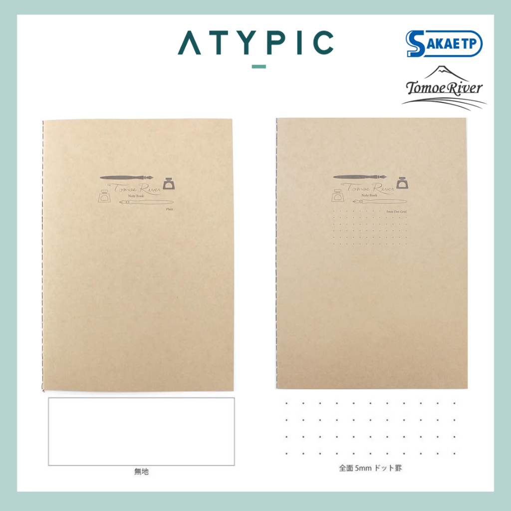 Sakae TP Tomoe River FP Soft Note Book ด้ายเย็บ Bound, A5 (ธรรมดา/ Dot ...