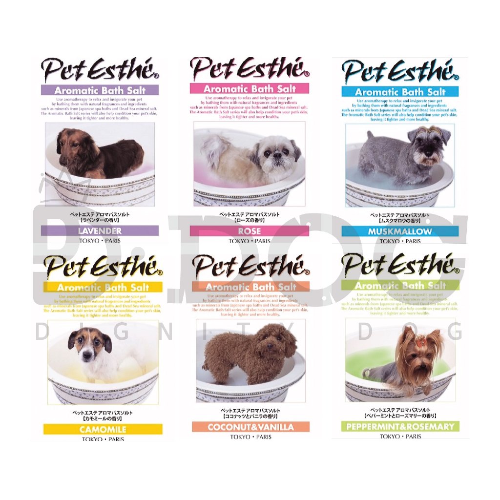 Pet ESTHE 】 15g 2 + 1 โปรโมชั ่ น PETESSHE ผงอาบน ้ ํา Rose, Chamomile ...