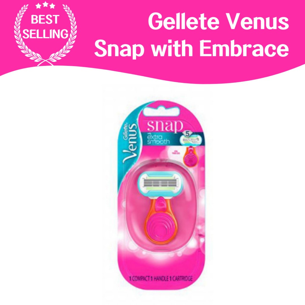 Gillette Venus Snap มีดโกนหนวด แบบพกพา มีประสิทธิภาพสูง เรียบลื่น ...