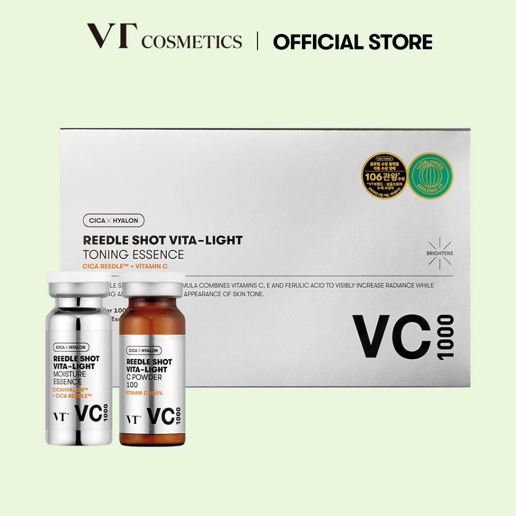 [VT] Reedle SHOT VITA-LIGHT Toning Essence VC1000 เอสเซ้นบํารุงผิวหน้า 10 มล. 2ea(C Powder 100 ...