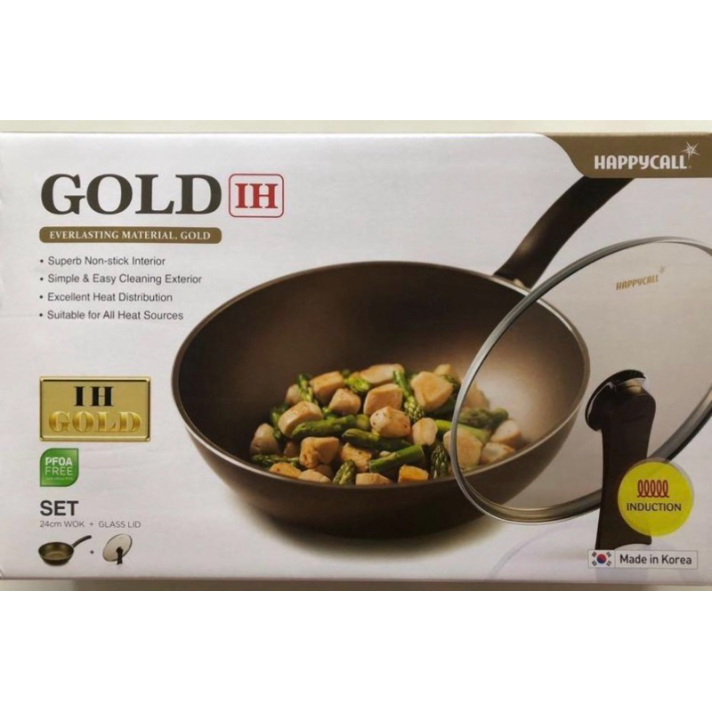 Happycall IH Gold กระทะพร้อมฝา 24 ซม. | Shopee Thailand