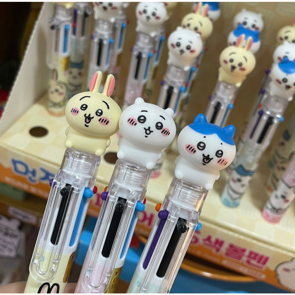 [Chikawa Usagi] Chiikawa 6 Color Pen ปากกาลูกบอลหลากสี | Shopee Thailand