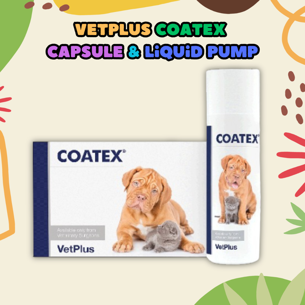 Vetplus COATEX® Efa อาหารเสริม สําหรับผิวหนัง สําหรับสุนัขและแมว ...