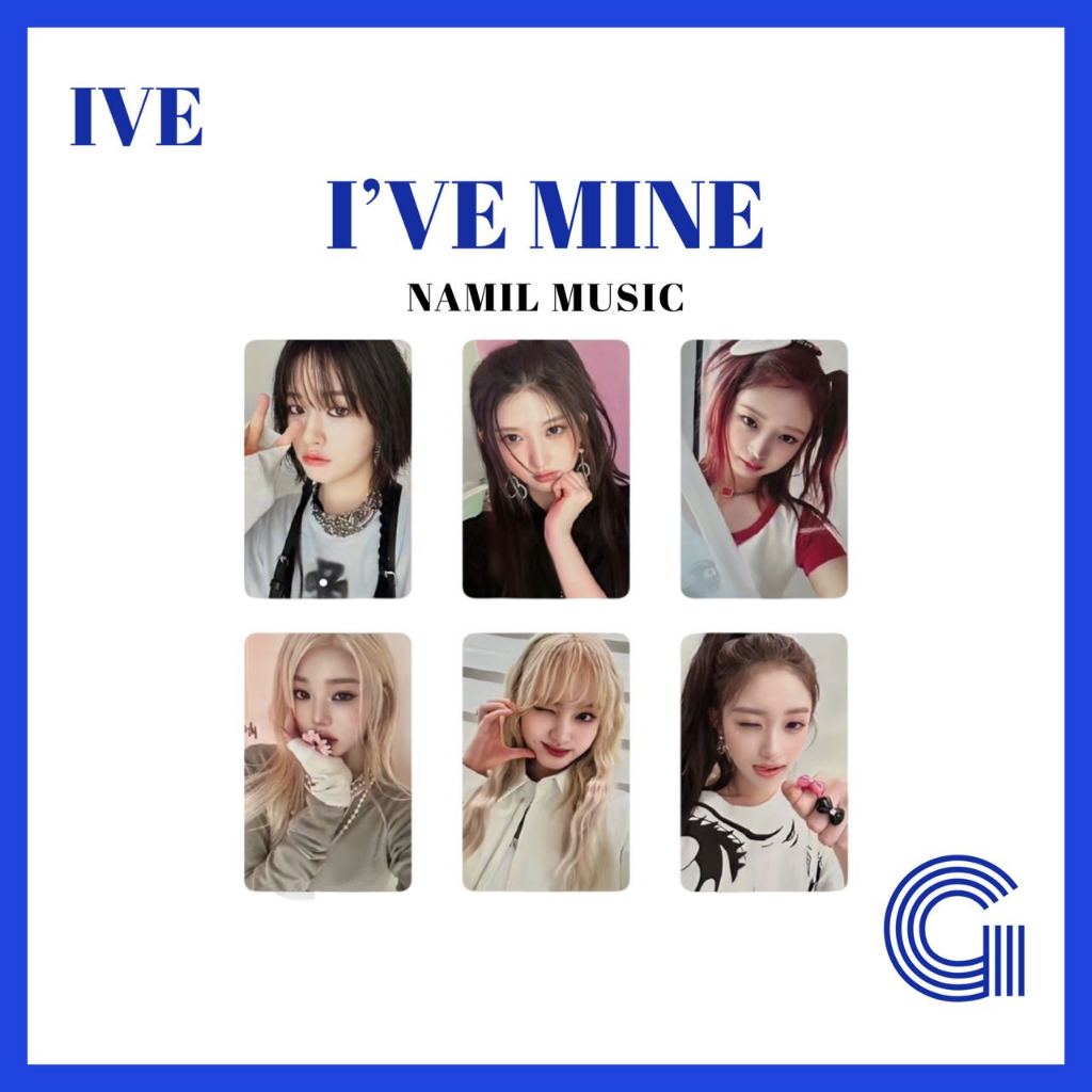 【NAMIL Music POB】 IVE - THE 1st EP [I'VE MINE] โฟโต้การ์ด | Shopee Thailand