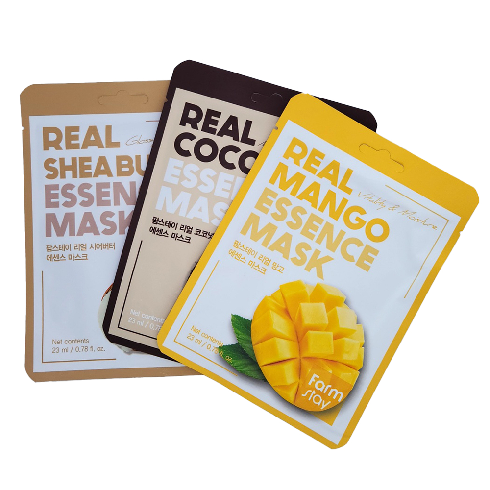 [FARMSTAY] Real ESSENCE MASK x 1 ชิ้น | Shopee Thailand