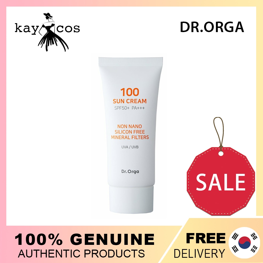 Dr.orga 100 SUN CREAM ครีมกันแดด 50 มล. SPF50+ PA+++ | Shopee Thailand