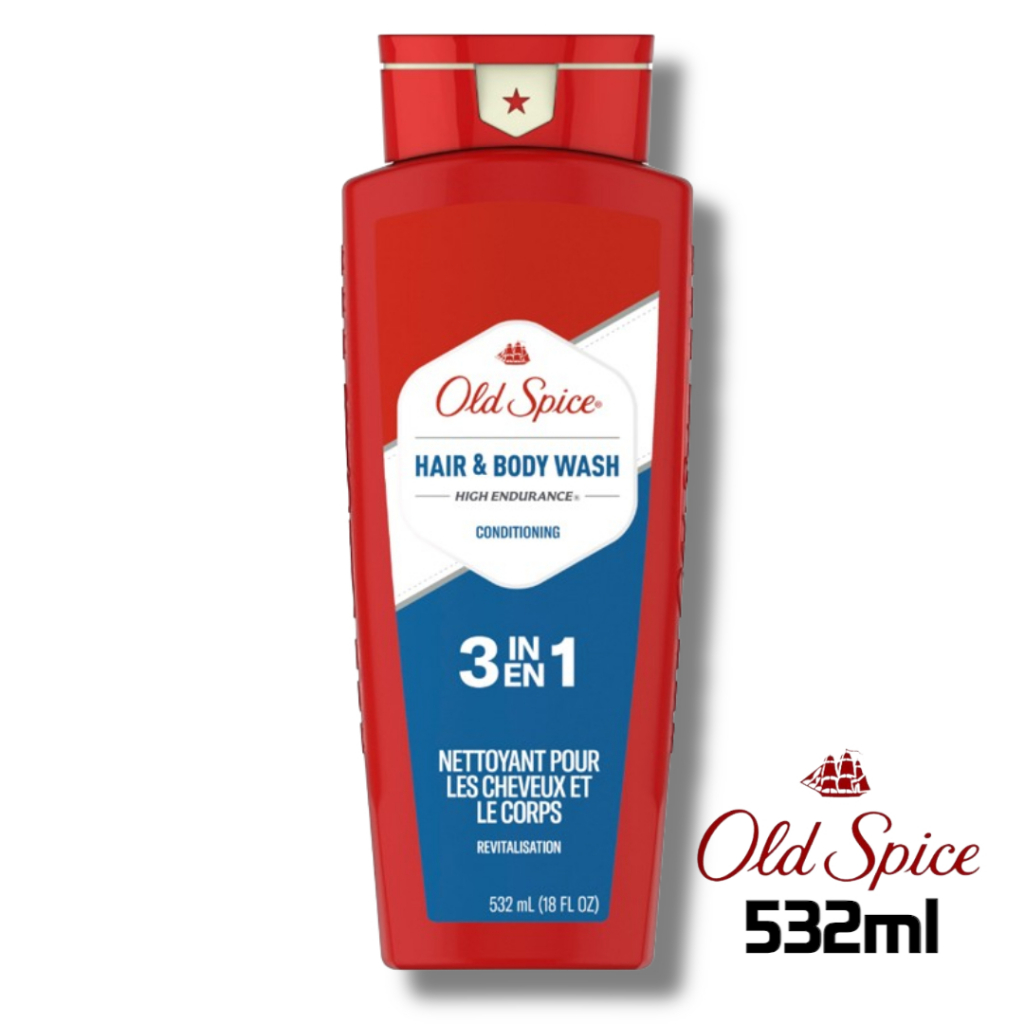 Old Spice 3-in-1 แฮร์แอนด์บอดี้วอช ติดทนนาน ปราศจากพาราเบน 532 มล. ...