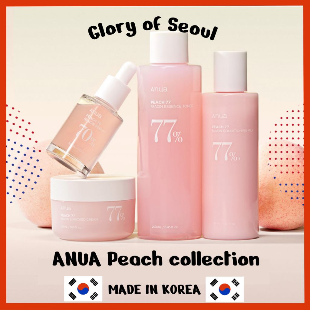 Anua Peach 70% เซรั่มไนอะซินาไมด์ 30 มล. โทนเนอร์ 250 มล. โลชั่น 150 ...