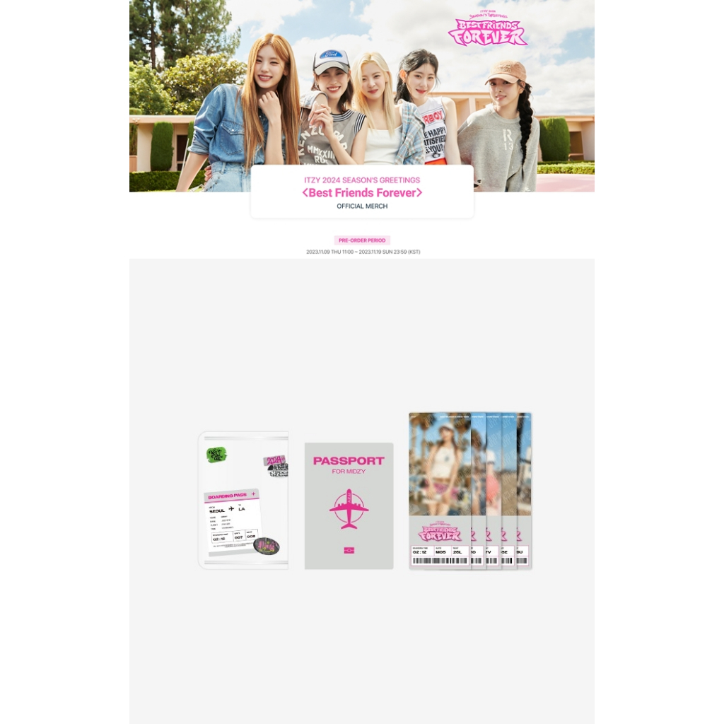 [PREORDER] ITZY PASSPORT SET - '2024 Best Friends Forever' | Shopee ...