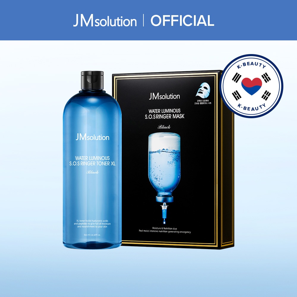 [JMSOLUTION] Water LUMINOUS S.O.S RINGER TONER 600 มล. + มาสก์ 10 แผ่น ...