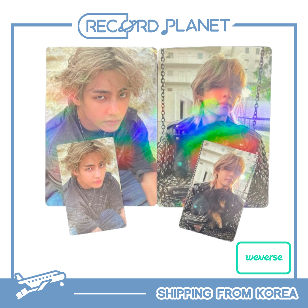 BTS V - Layover Weverse POB Photocard / Holographic Photo Frame Set ...