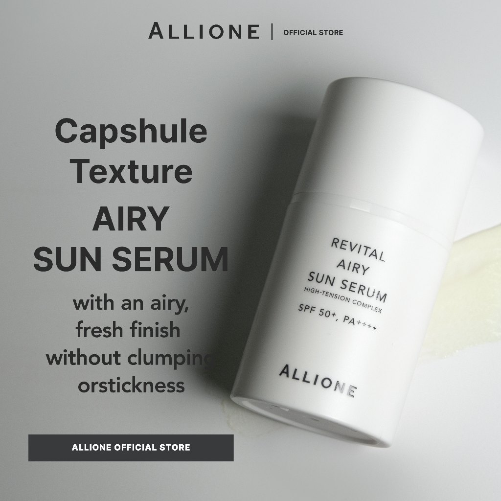 Allione Revital Airy Sun Serum กันแดด SPF 50+ PA++++ | ครีมกันแดด ป้องกันรังสียูวี ให้ความชุ่ม ...