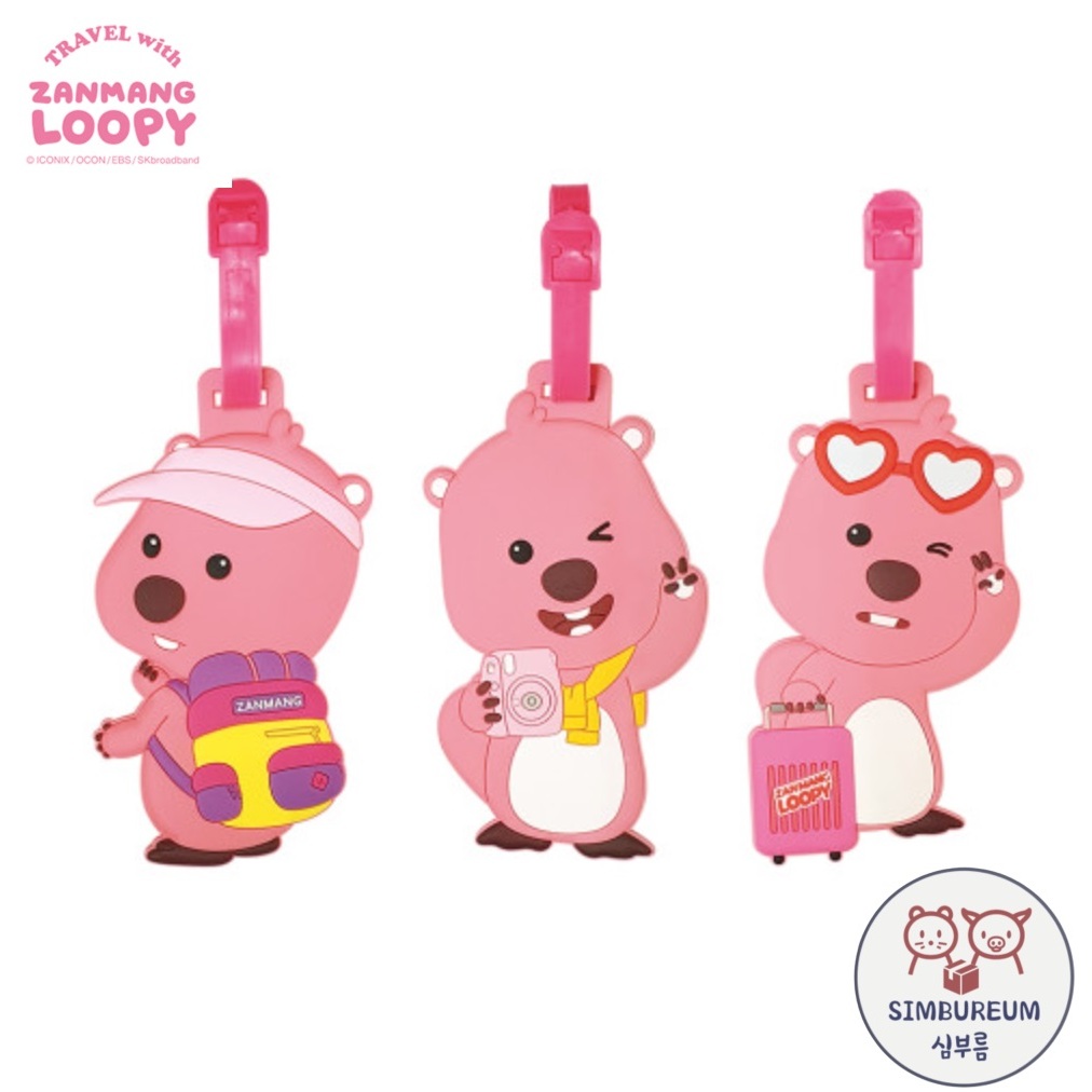 [Zanmang Loopy] ป้ายแท็กกระเป๋าเดินทาง ลายการ์ตูน สไตล์เกาหลี 3 แบบ ...