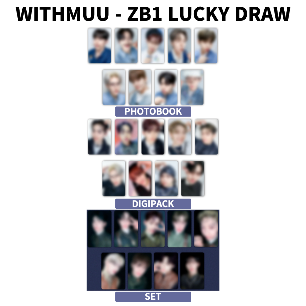 ZEROBASEONE ZB1 WITHMUU MELTING POINT LUCKY DRAW PHOTOCARD | Shopee ...