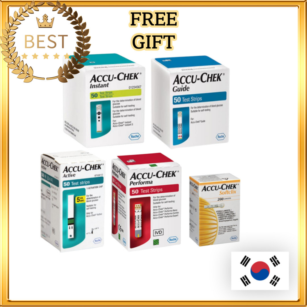 ACCU-CHEK Instant Guide Active Performa Test Strips 50s Softclix ...