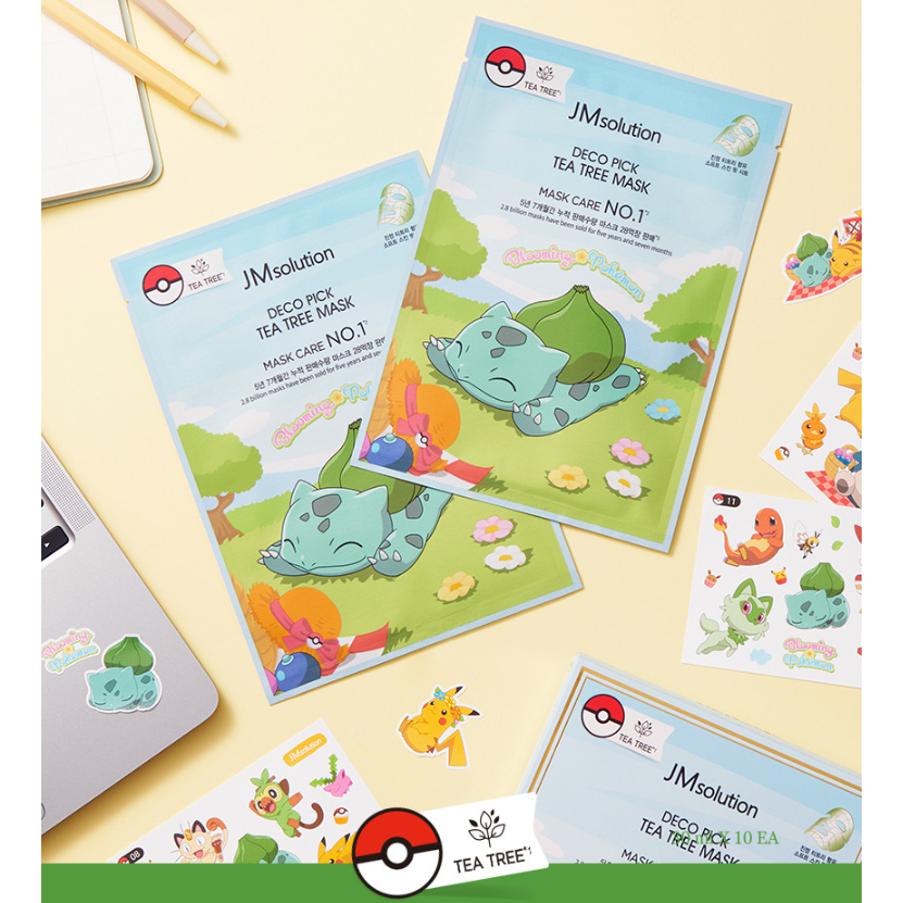 [JM SOLUTION x POKEMON] Deco Pick Mask 30ml*10ea + Sticker | Shopee ...