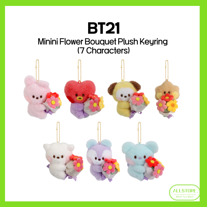 [BT21] Minini Flower Bouquet Plush Keyring (7 ตัวอักษร) – พาตัวละครที่โปรดของคุณทุกที่ | Shopee ...