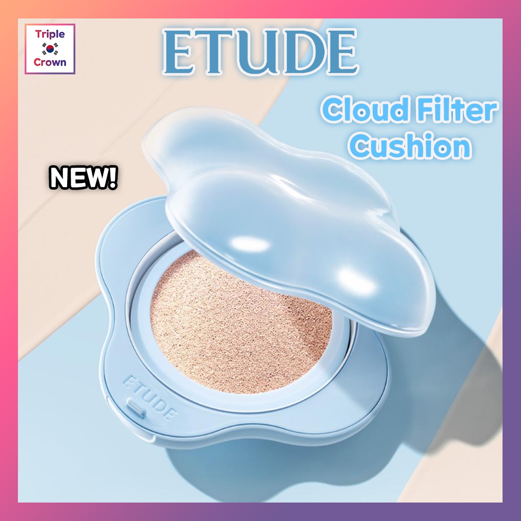 ETUDE Cloud Filter Cushion + รีฟิล + พัฟ 2ea / 4 สี | Shopee Thailand