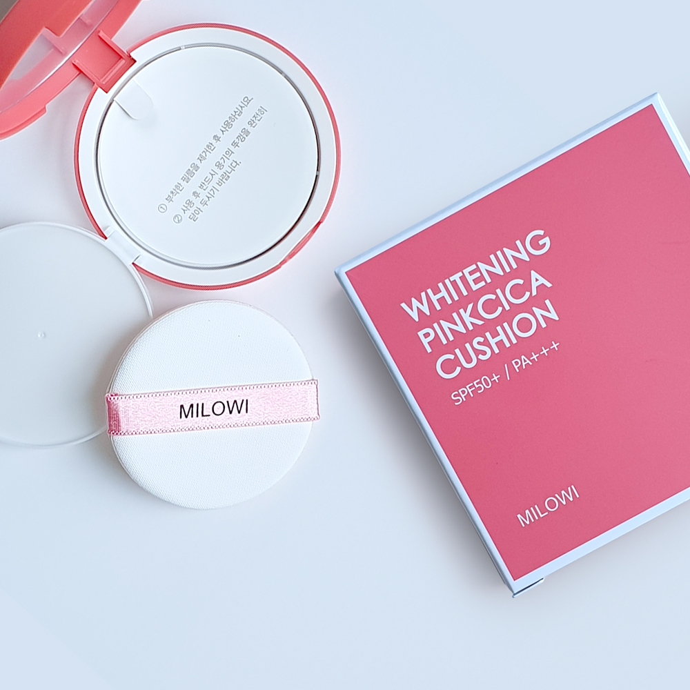 Milowi Whitening Pink Cica Cushion 10g SPF50+ PA+++ / แป้งคุชชั่นรอง ...