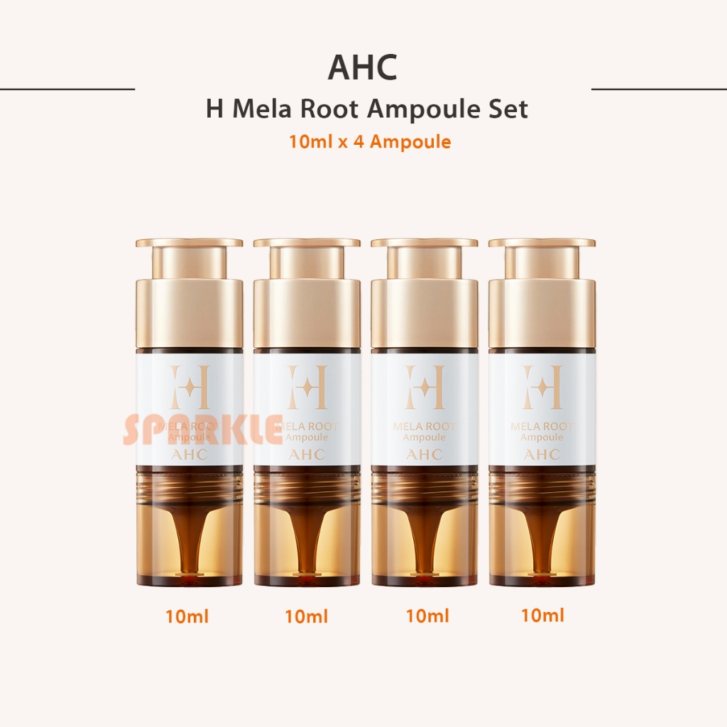 [AHC] H Mela Root Ampoule 10 มล. x 4ea (SET) / ไวท์เทนนิ่งแคร์ / เมลาสม่าแคร์ | Shopee Thailand