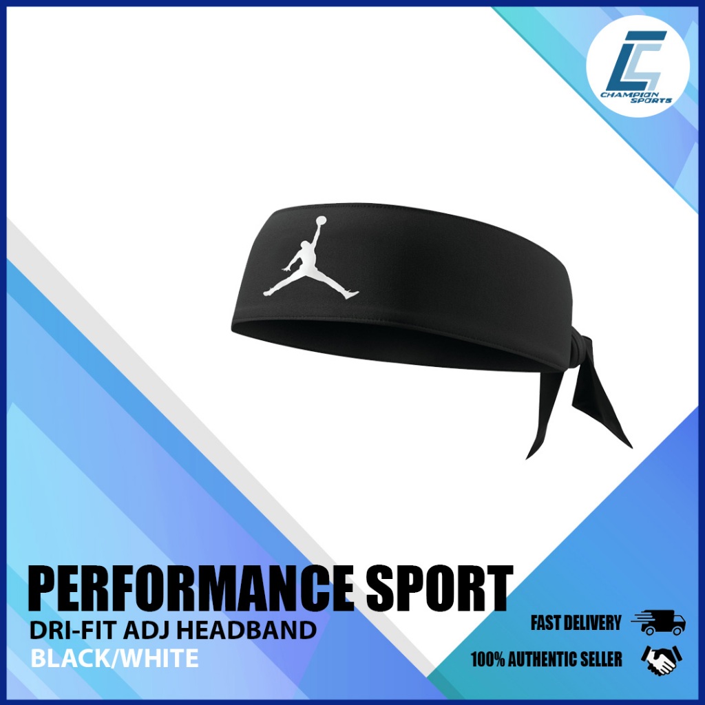 ที่คาดผม Jordan Dri-Fit Performance Sport Adj (J1011610-010) | Shopee ...