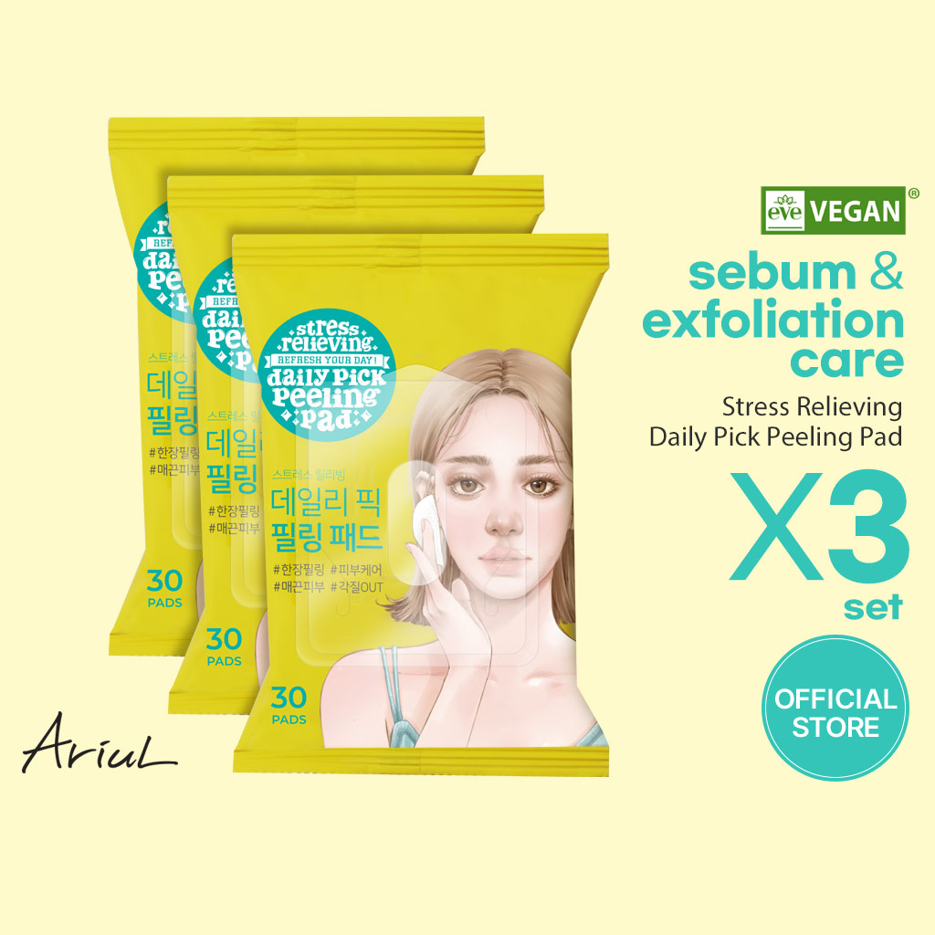 [Ariul] แผ่นลอกสิวเสี้ยน บรรเทาความเครียด 30 แผ่น 3EA (ARSR053)C | Shopee Thailand