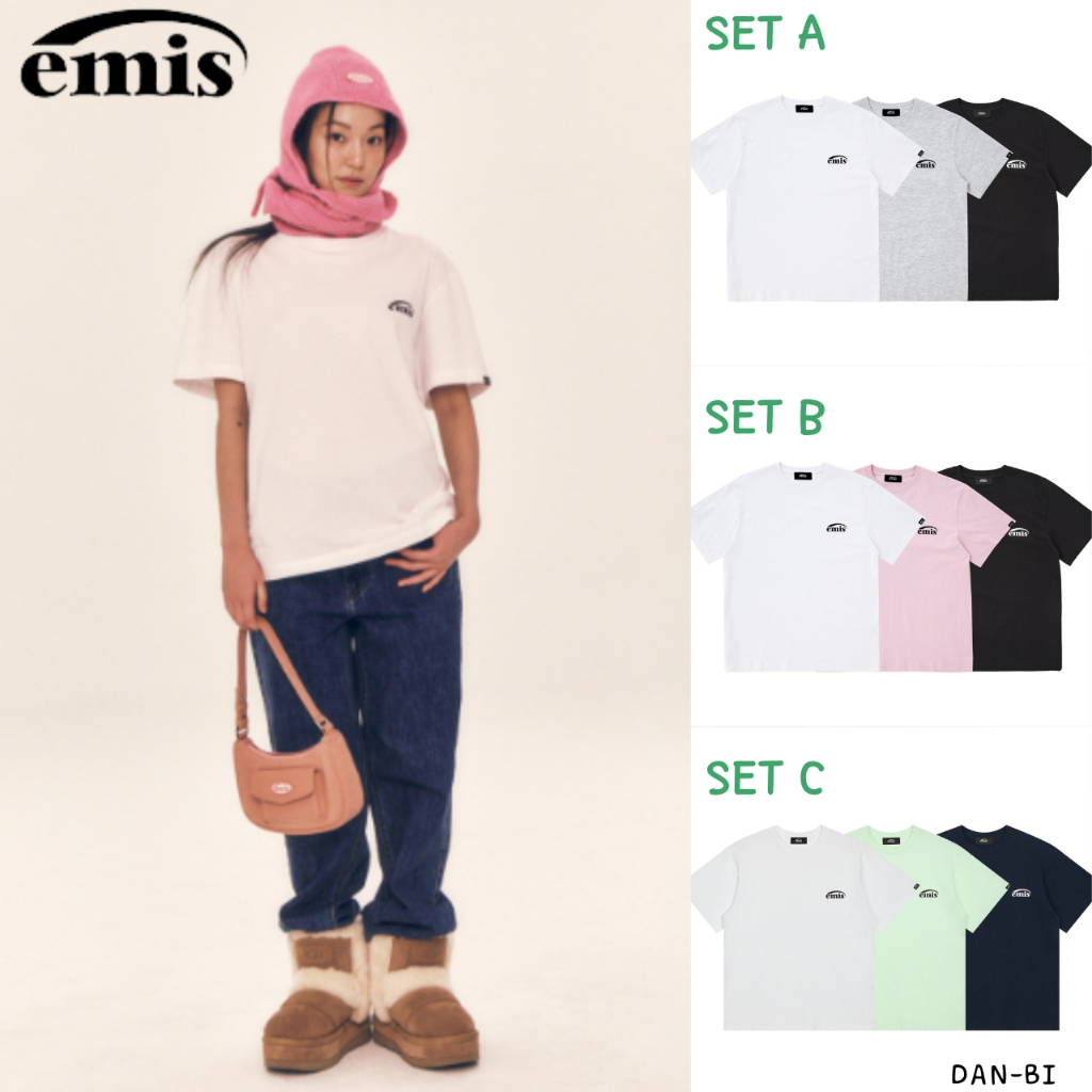 [EMIS] 3pack T-SHIRT SET 3 / สินค้า KR แท้ 100% / ปิ๊กดาราเกาหลี! /ขายร้อนตอนนี้! | Shopee Thailand