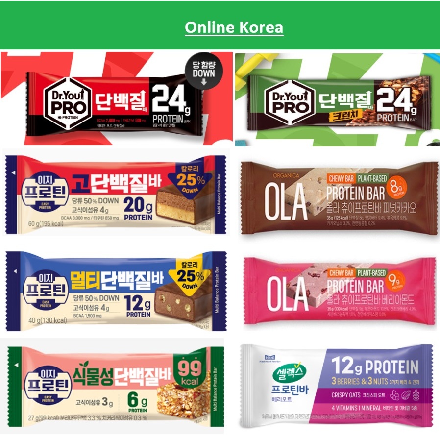 โปรตีนบาร์ Dr.YOU EasyProtein Organica Selex Protein Bar / KOREA ...