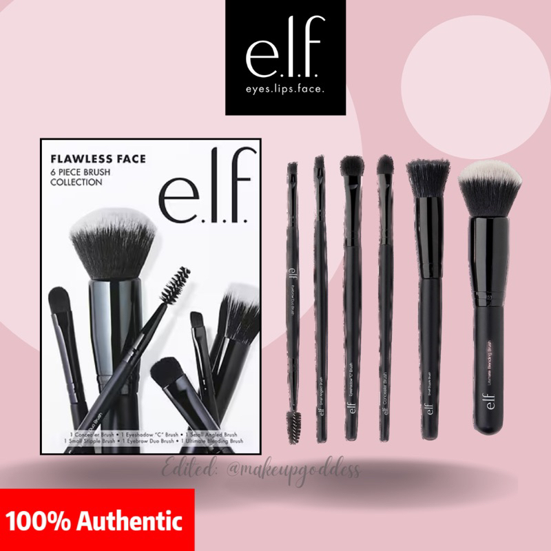 Sg SELLER ELF Flawless Face brush Kit ชุดแปรง 6 ชิ้น | Shopee Thailand