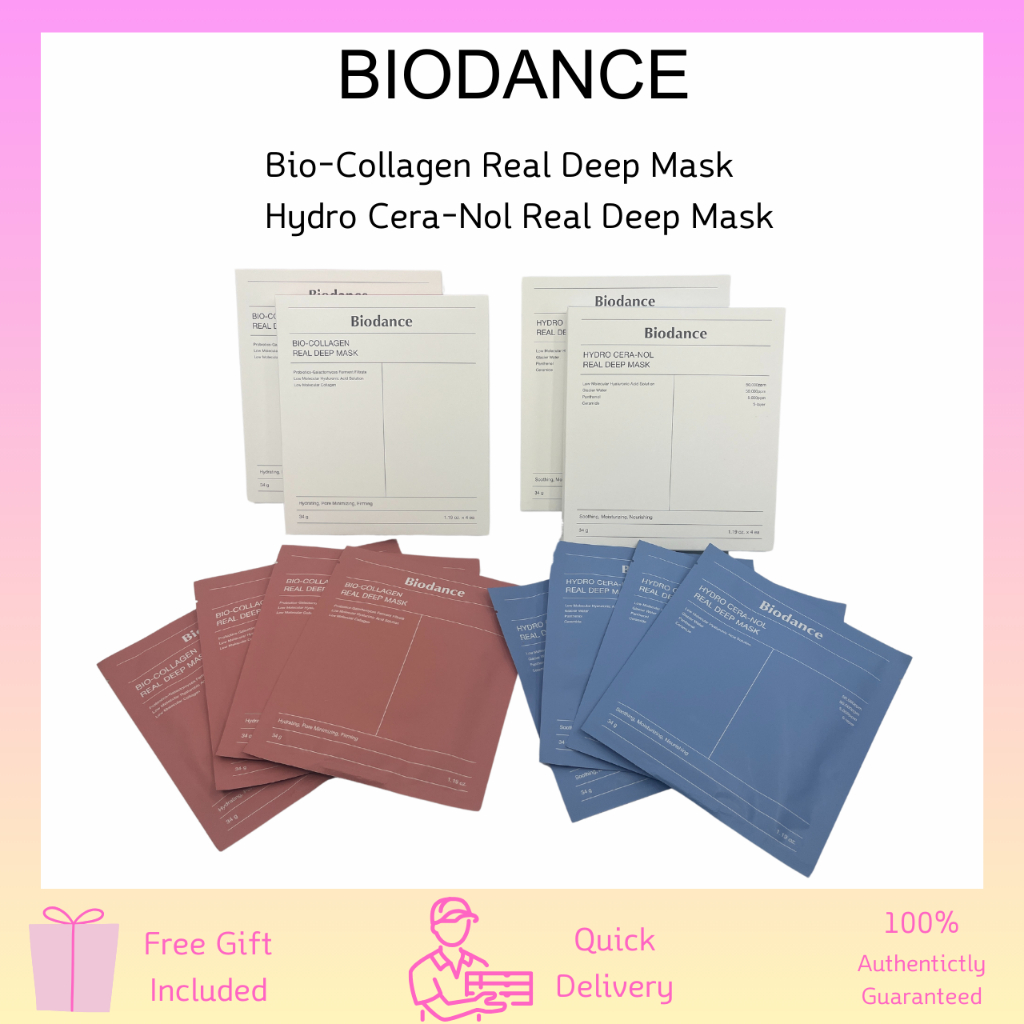 [biodance ] Bio-collaragen Real Deep Mask & Hydro Cera-Nol Real Deep ...