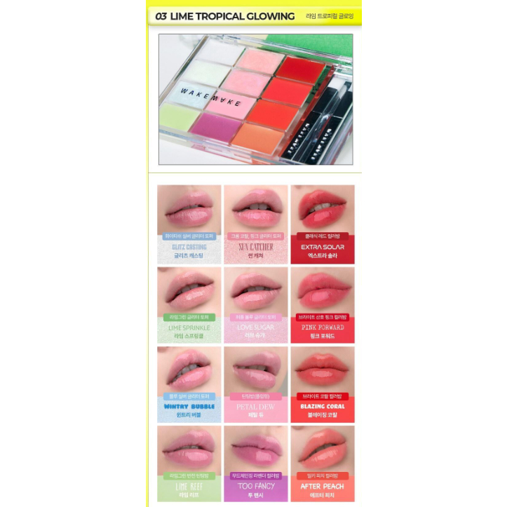 [Wakemake] Soft Coloring Lip Palette 3 Colors | Shopee Thailand