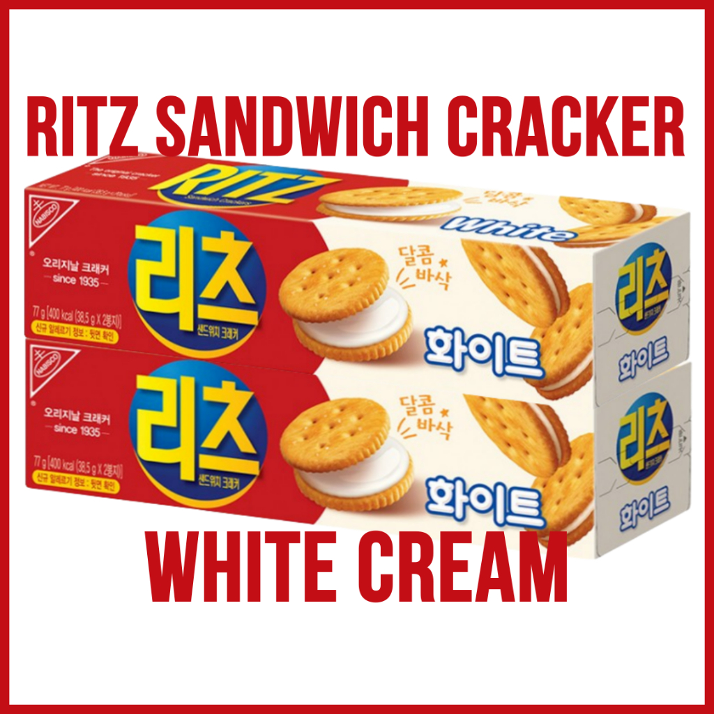 Ritz Cracker Sandwich White Cream 77g ขนมเกาหลี | Shopee Thailand
