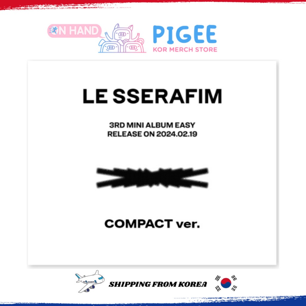 LE SSERAFIM - [ EASY ] 3RD Mini Album (COMPACT Ver.) 5SET | Shopee Thailand