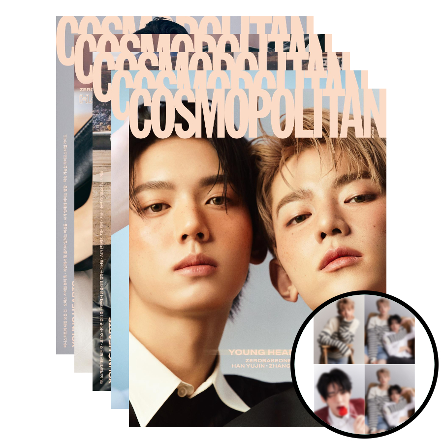 COSMOPOLITAN Korea ฉบับเดือนเมษายน 2024 ZEROBASEONE ZHANG HAO, HAN YUJIN, นิตยสารเกาหลี | Shopee ...